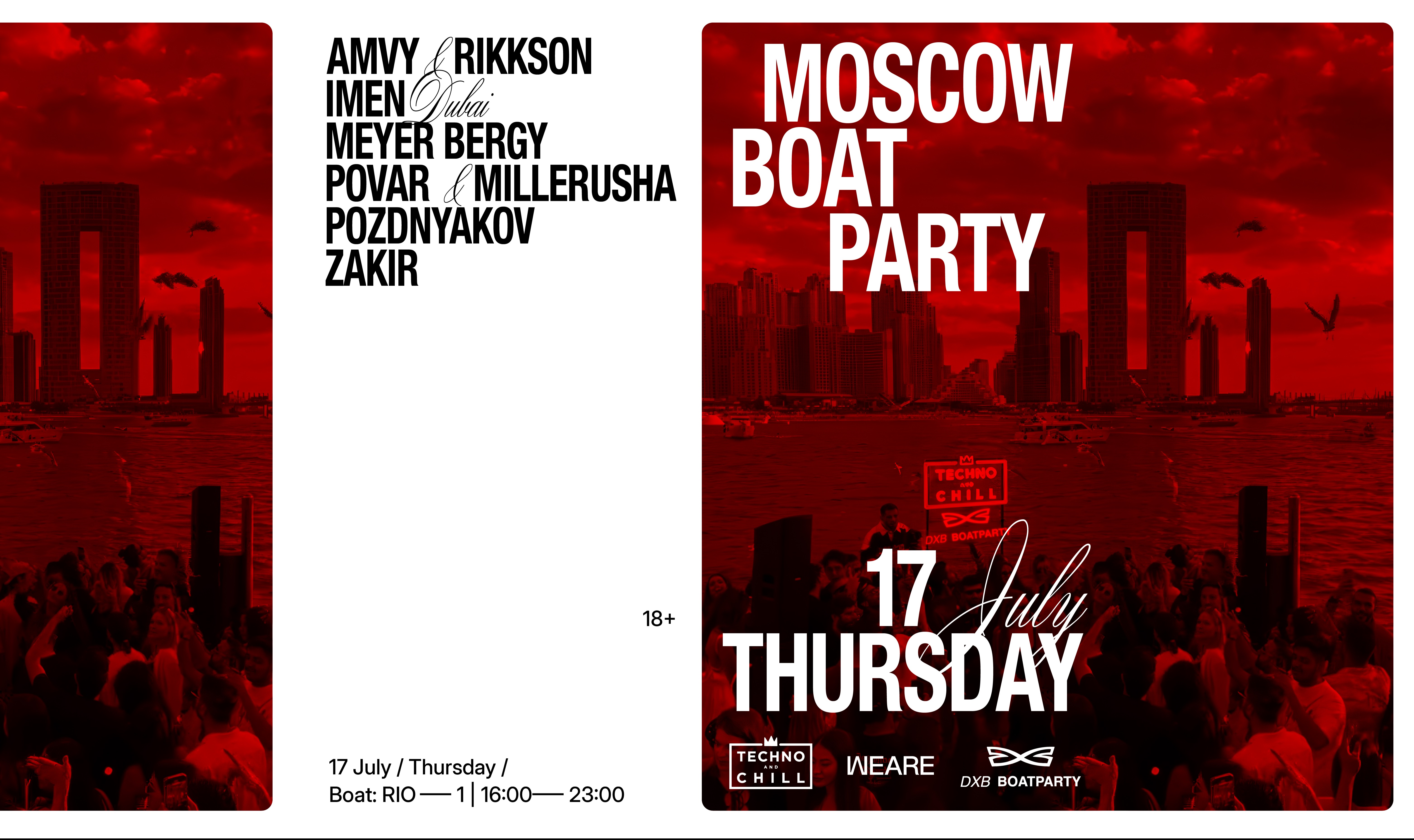 WE ARE: 17 July — Moscow Boat Party — We Are x DXB Boatparty x Techno ...
